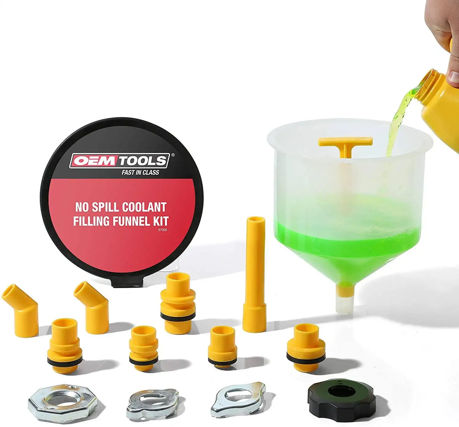 15-Piece OEMTOOLS No-Spill Coolant Funnel Kit - DealAM.com